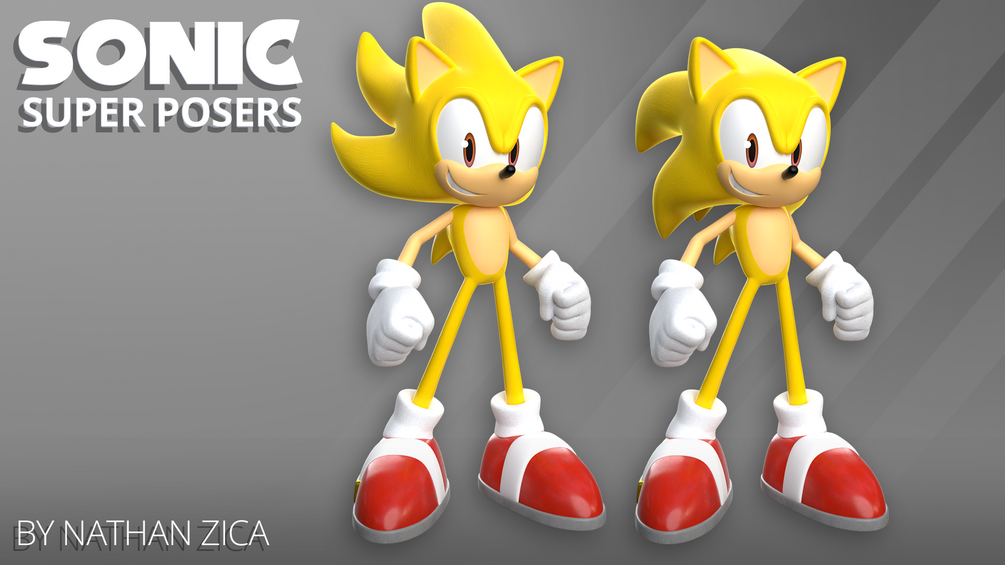 Super Posers Sonic by Nathan zica