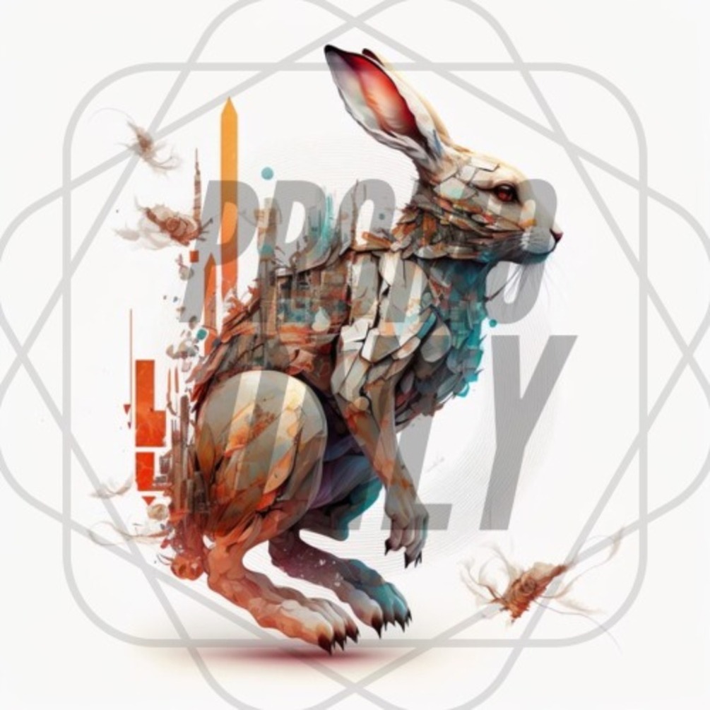 Futuristic Rabbit City Back