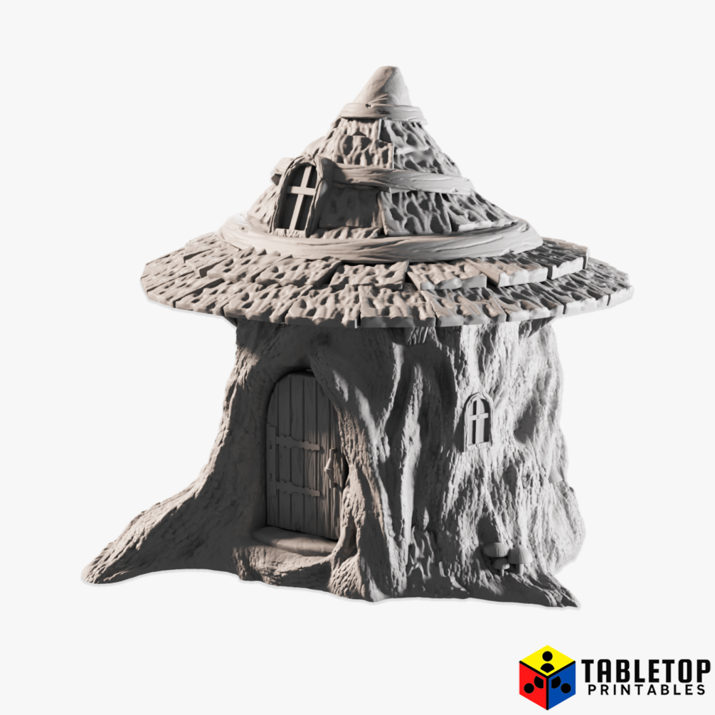 Tree Stump Fantasy House - Digital STL Files