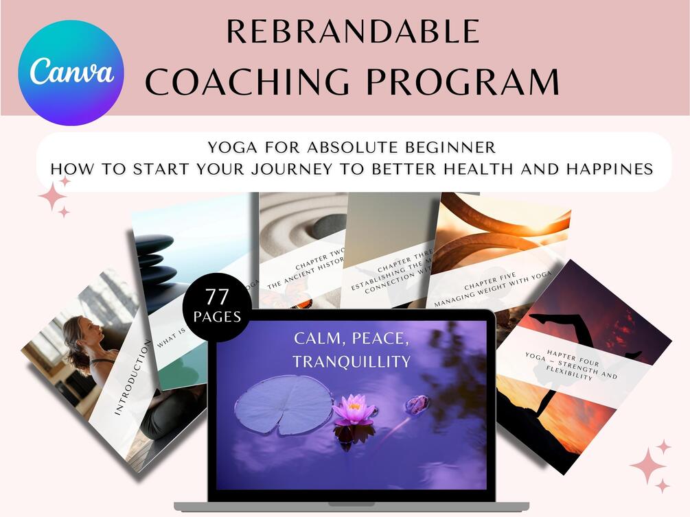 Absolute Beginners Done For You, Coaching Program for Yoga Coaches, Canva Template, Spiritual ...