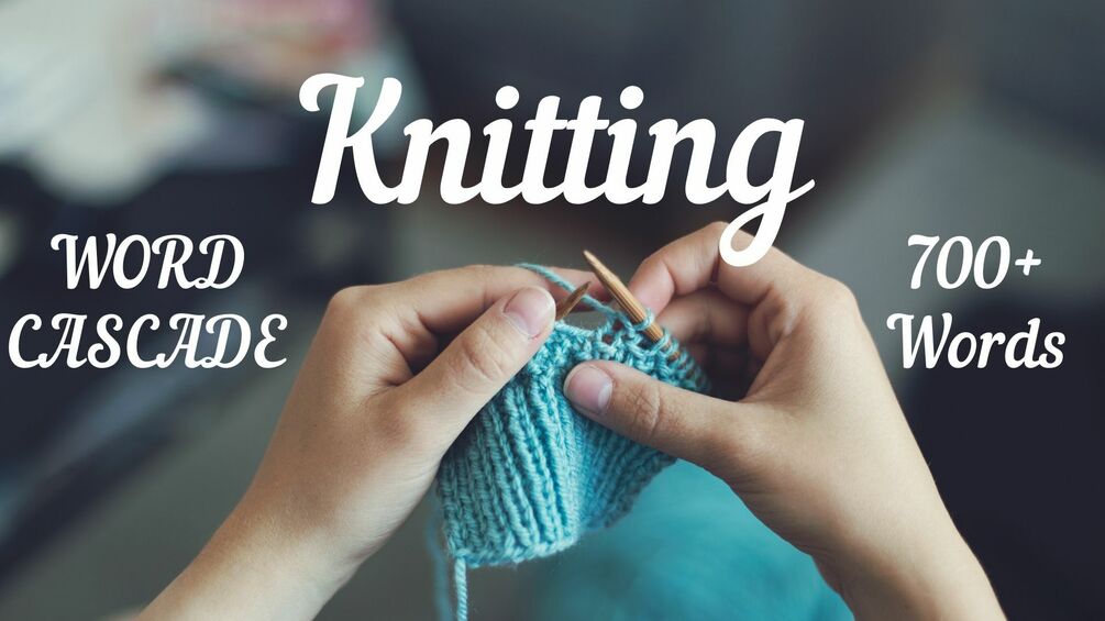 Knitting Word Cascade