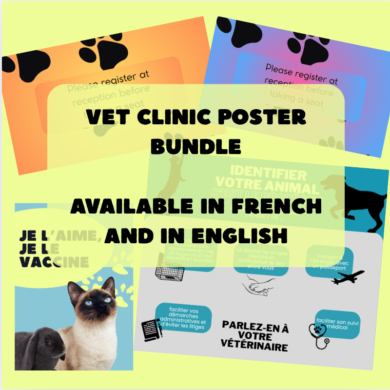 Vet Posters available in French and in English