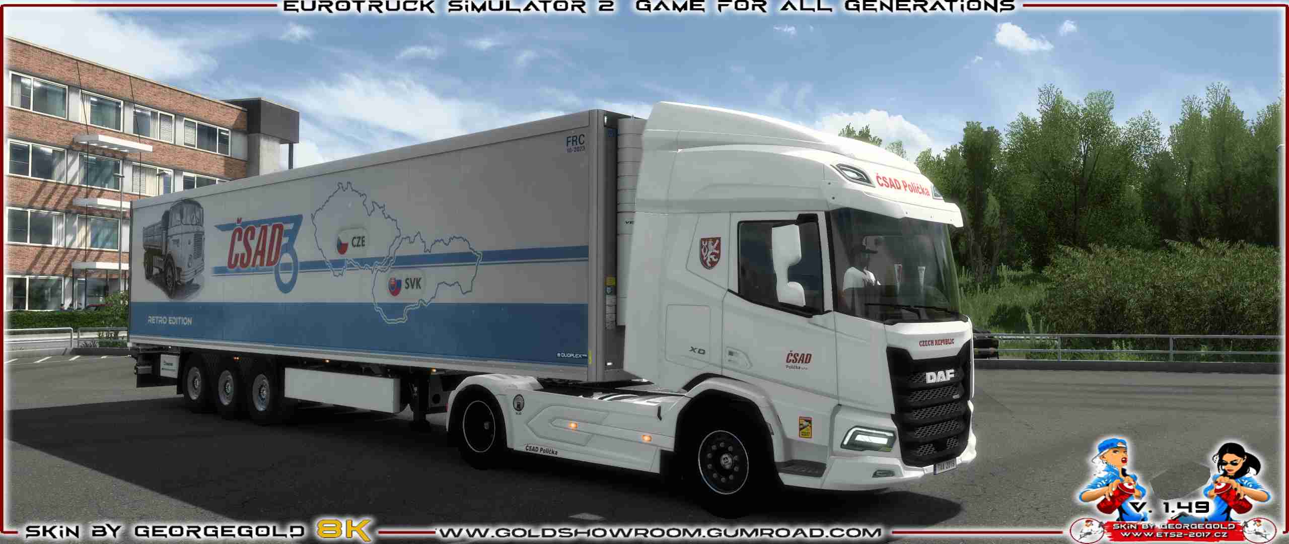 ETS 2 Skin Combo DAF XD ČSAD Polička 1+3