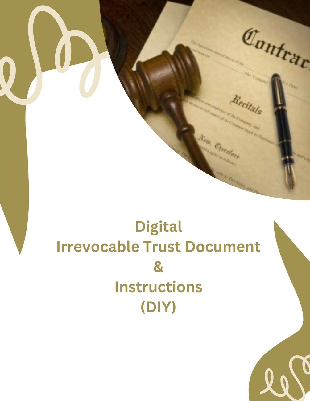 Irrevocable Trust Document & Instructions (DIY)