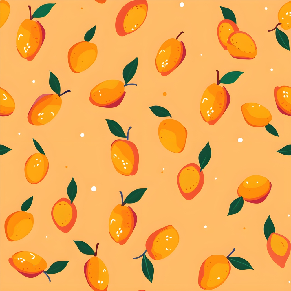 Summertime Fruits Digital Paper Patterns