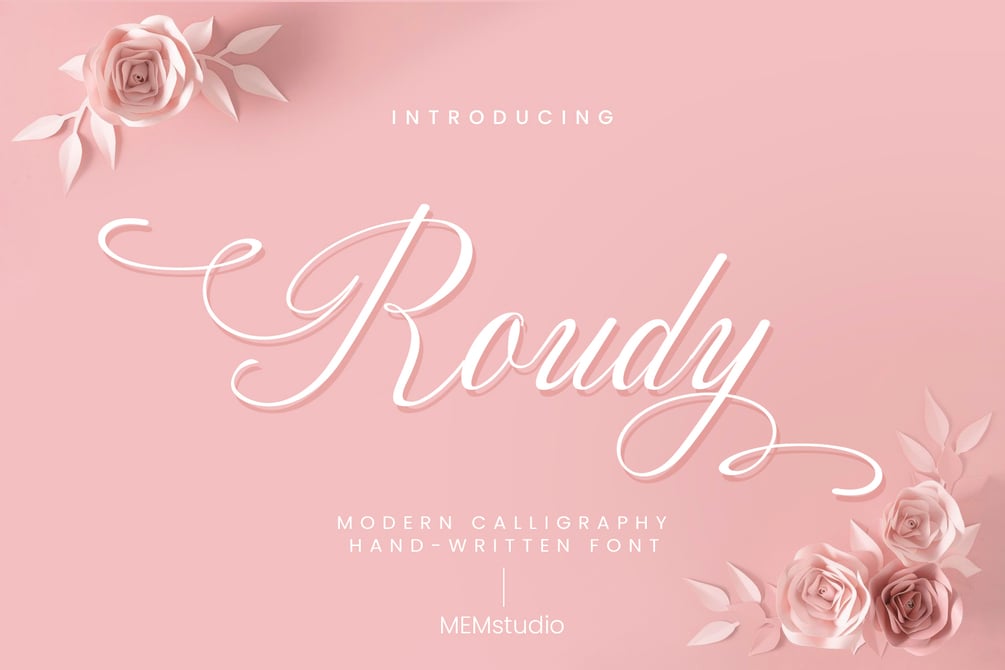 Roudy Script font