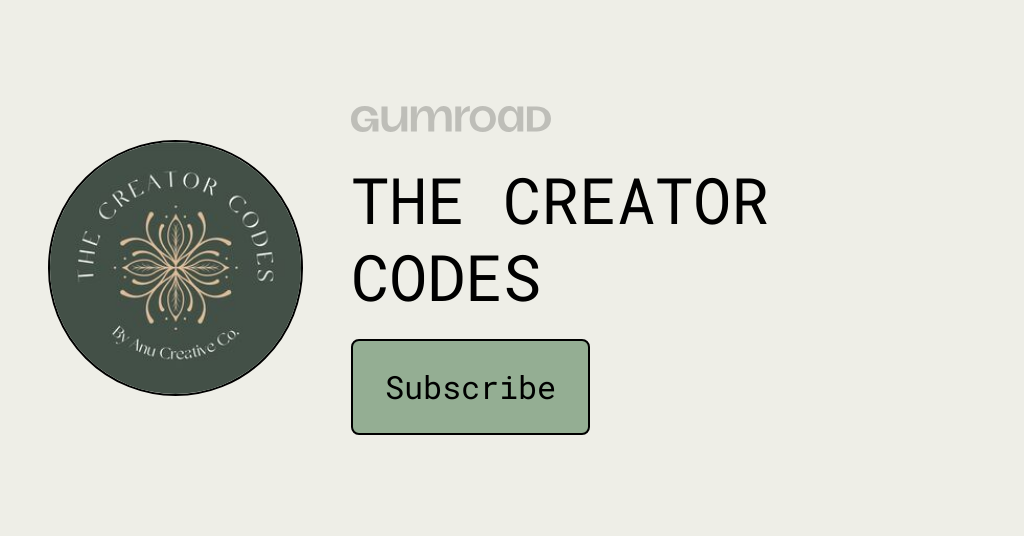THE CREATOR CODES