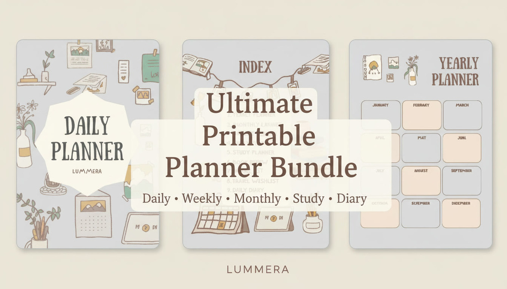Ultimate Life & Study Planner Bundle | Aesthetic Digital & Printable ...