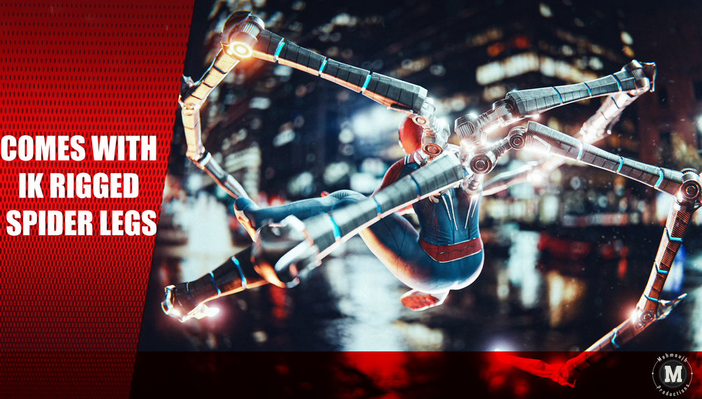 Spiderman's Advanced Suit | Customizable Blender Rig