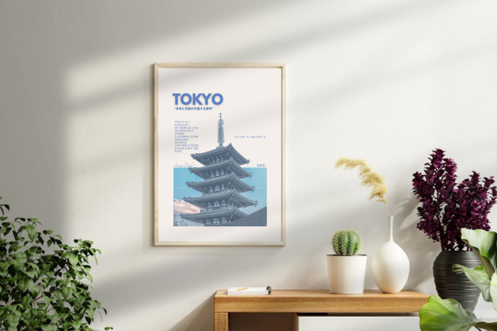 Tokyo Printable Wall Art – Sensoji Temple | A4 High-Resolution Poster ...