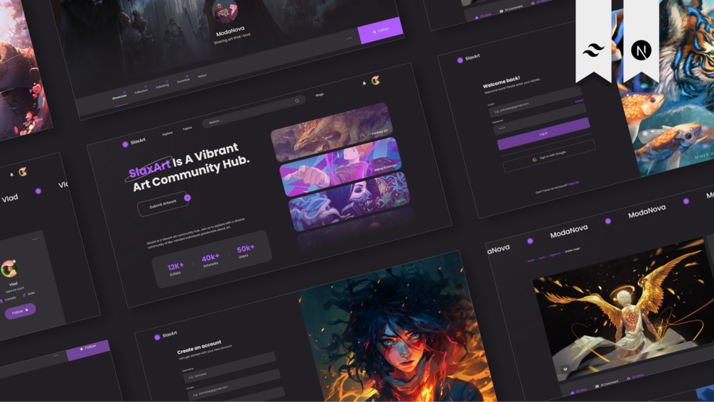 SlaxArt - A Complete MERN Stack Solution for Art Communities