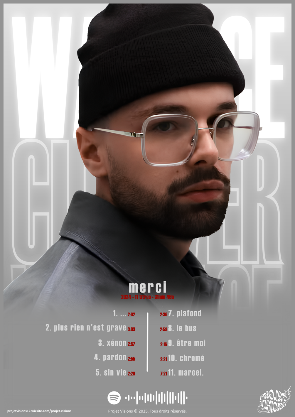 Wallace Cleaver - merci | Affiche/Poster