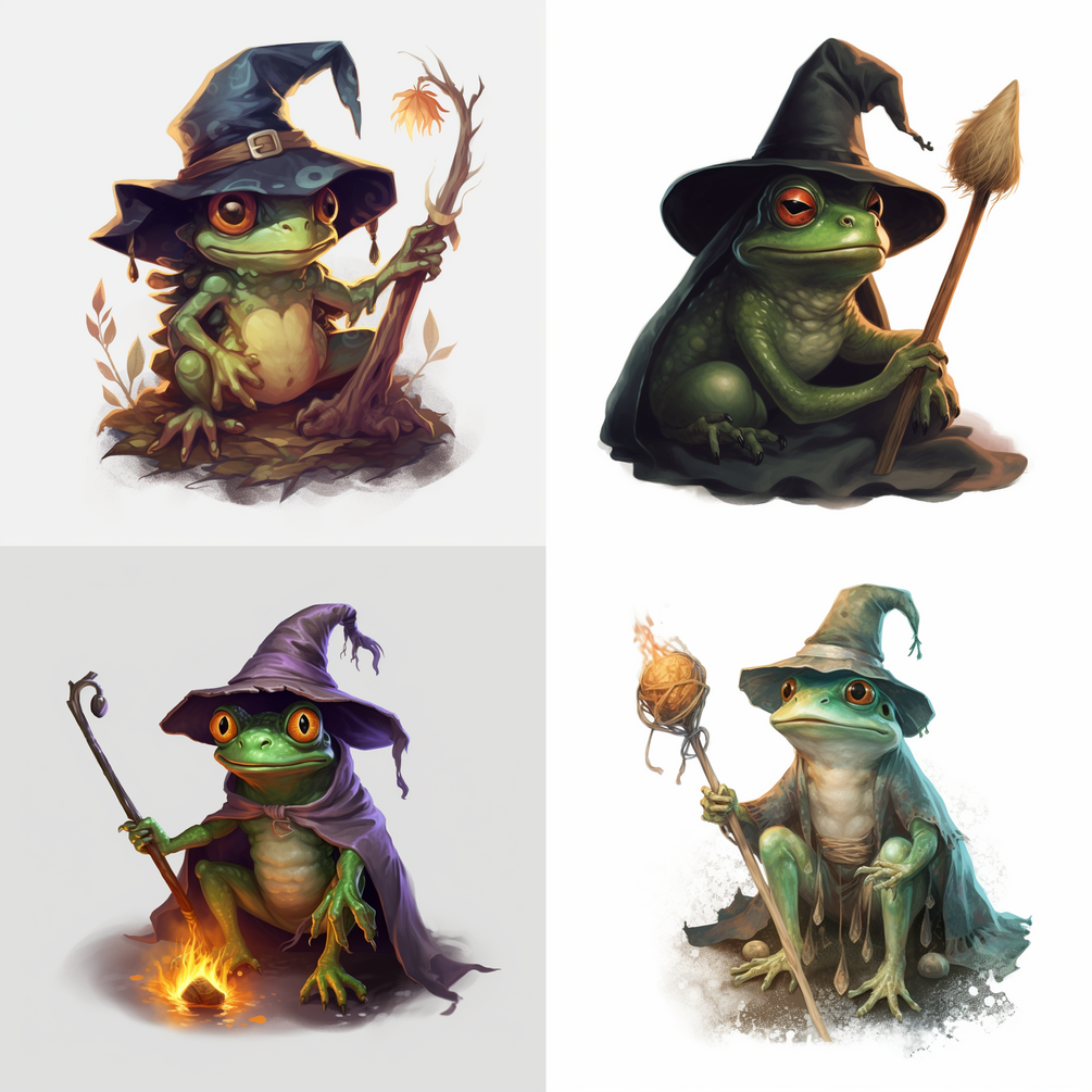 Bundle Frog Witch PNG art graphic design | Libra Graphic Design