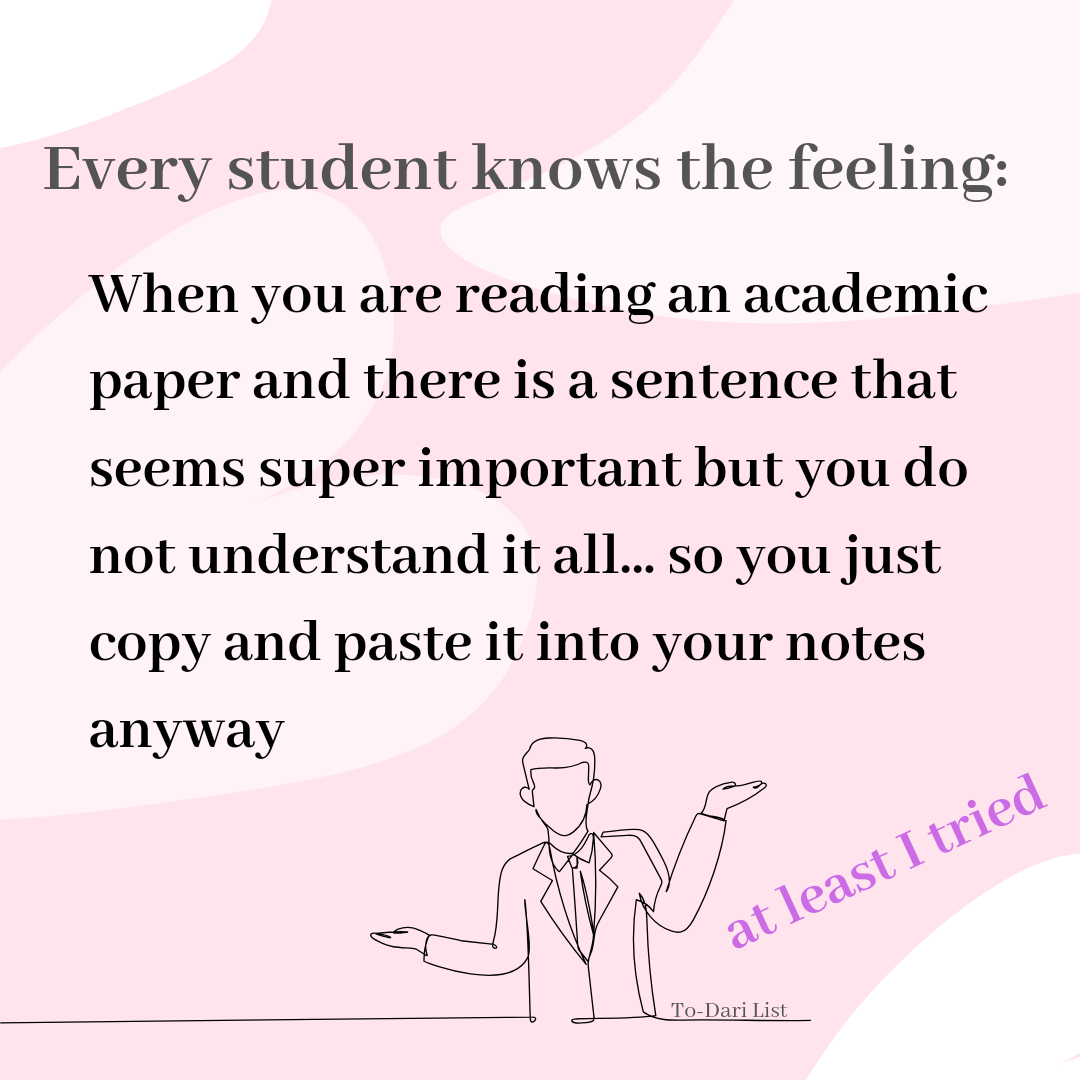 Relatable study meme - To-Dari List