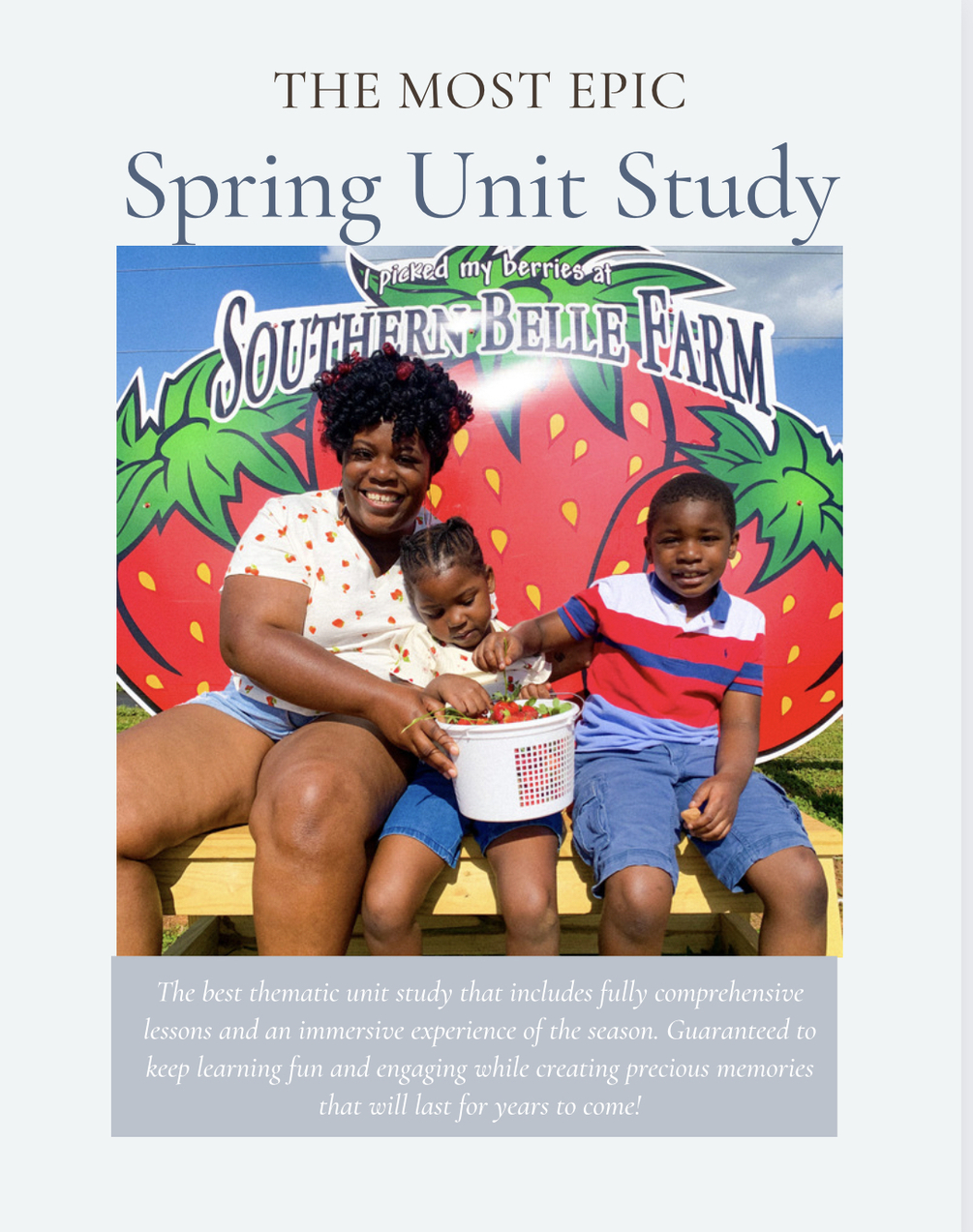 The Most Epic Spring Unit Study