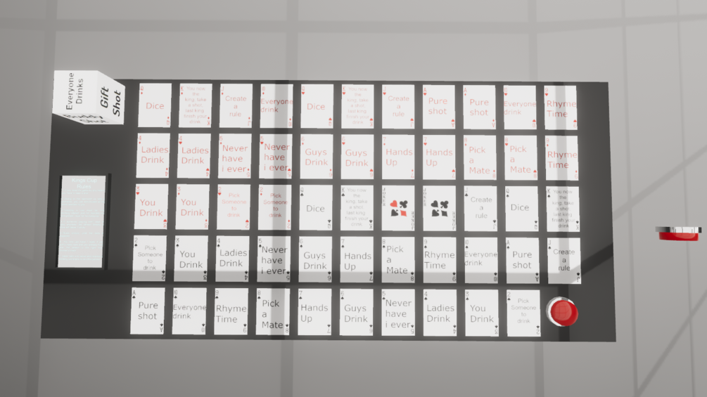 Vrchat World Prefab: Set Of King Cup Cards