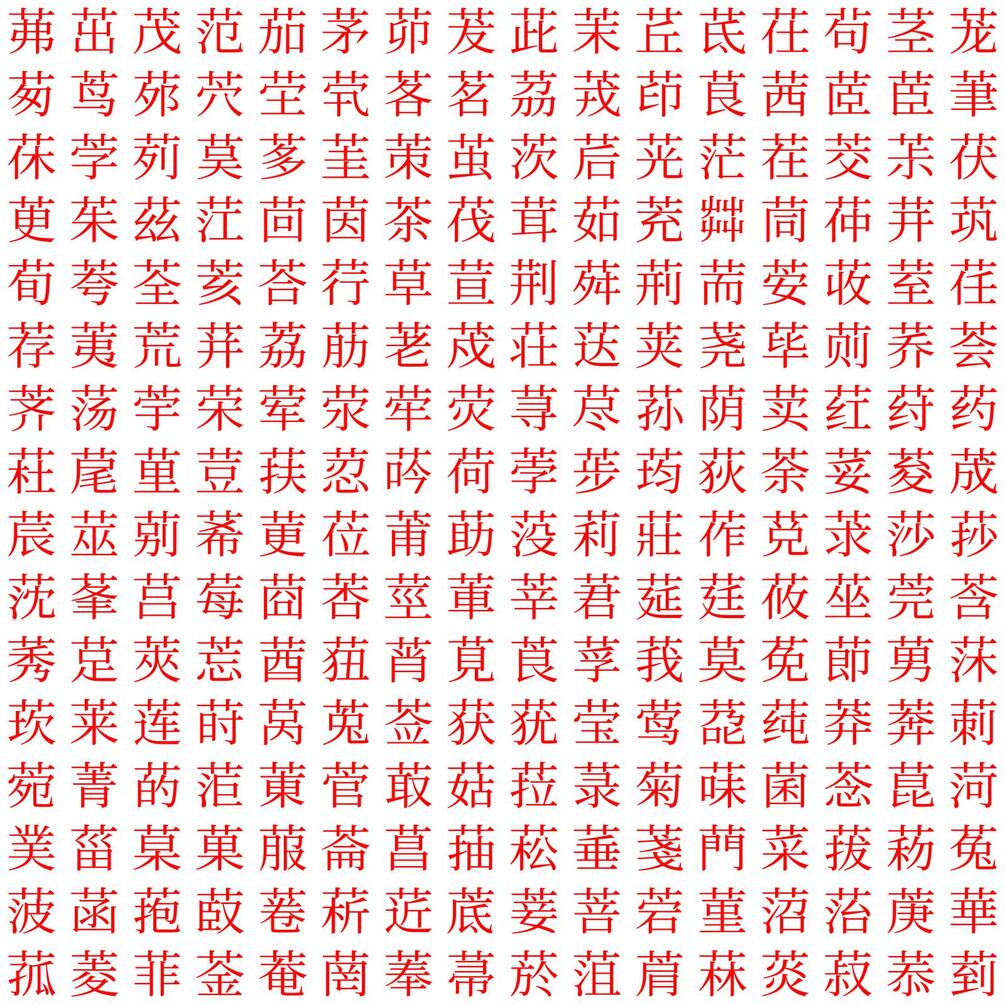 Unicode CJK 8300-83ff, 256 letters, BLEND file for 3d