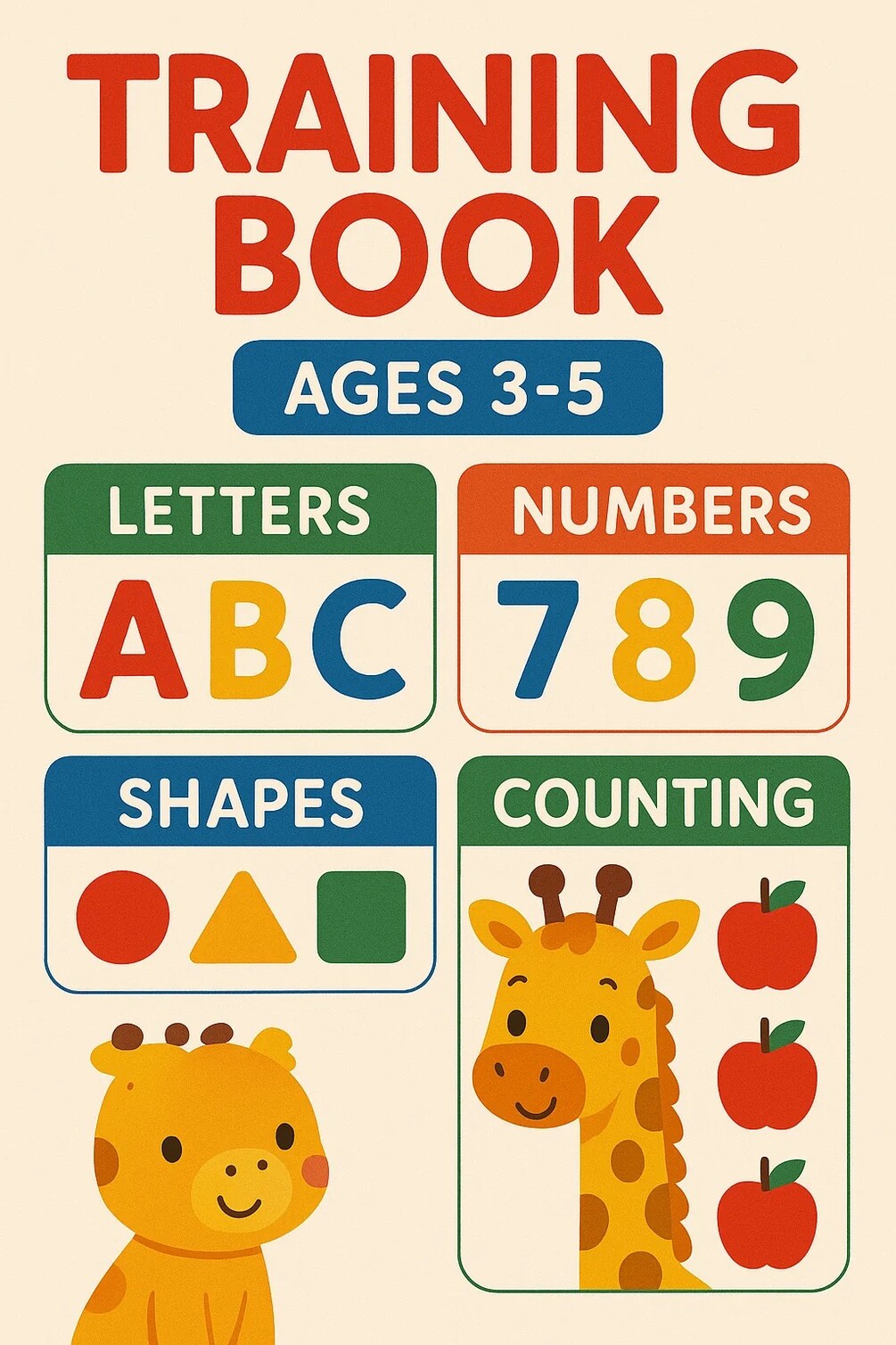 Fun Learning Book for Kids Ages 4–6 | Letters, Numbers, and Coloring ...