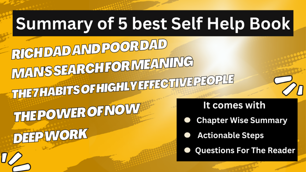 Summary of 5 best Self Help Book with Actionable Steps and Questions to ...