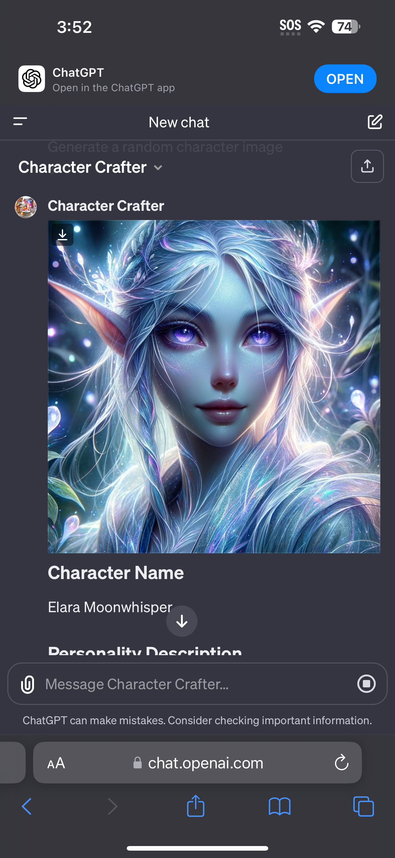 Character Crafter GPT: AI-Powered Character Personality Generation