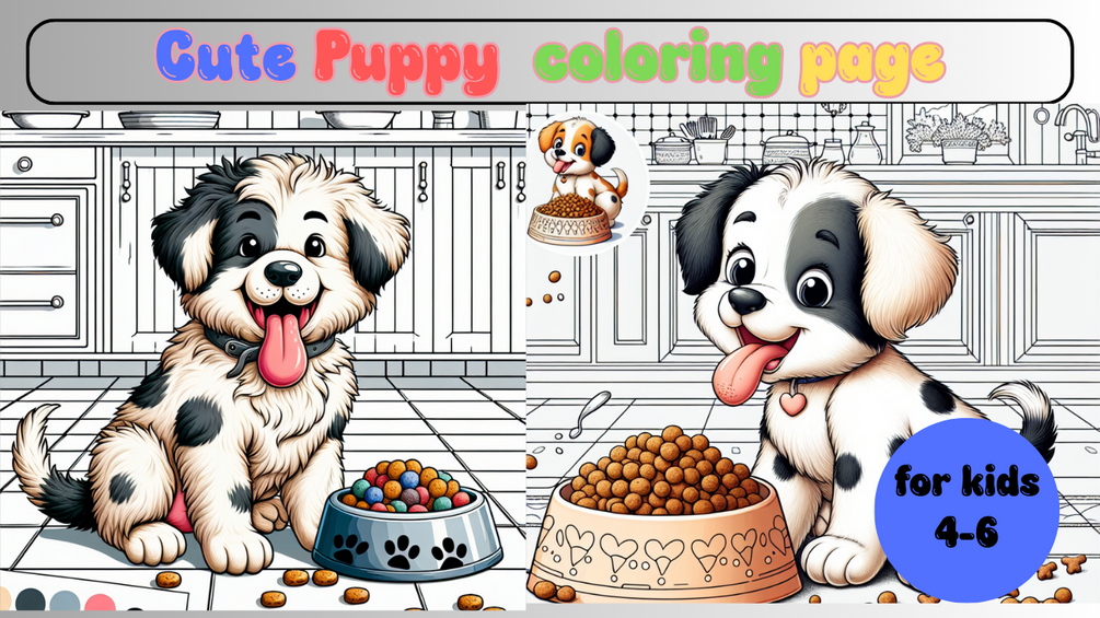 Cute Puppies Coloring Fun Book