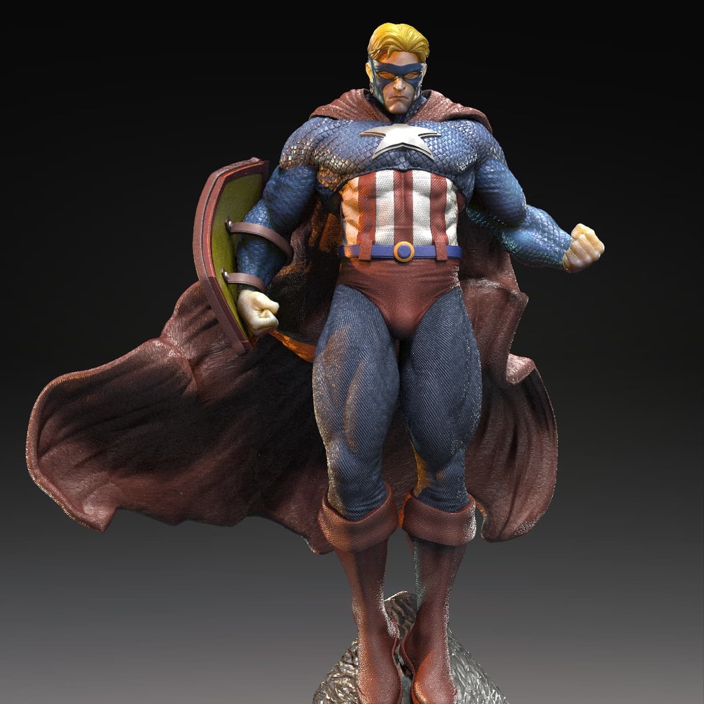 Super Soldier Amalgam comics STL 3d printing by CG Pyro superman ...