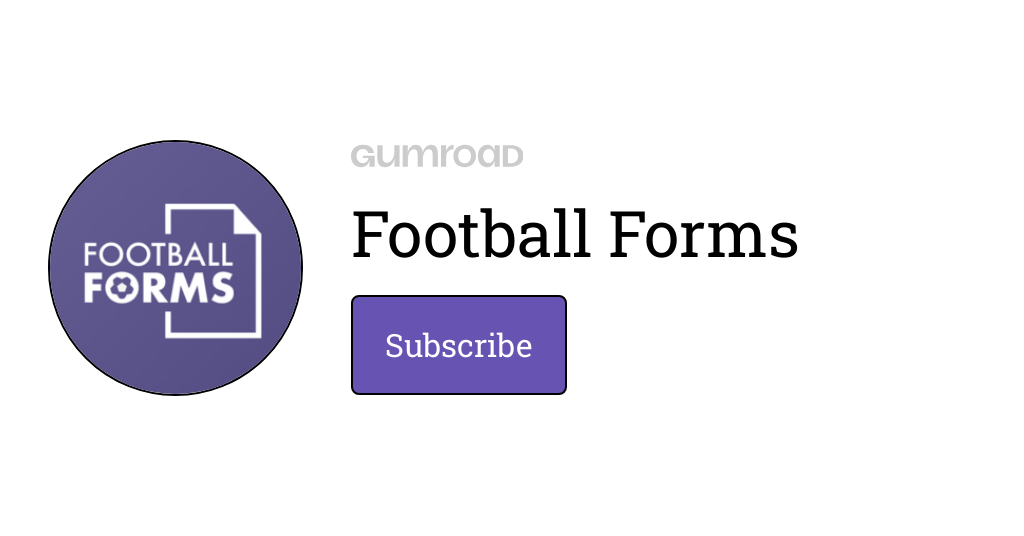 Football Forms