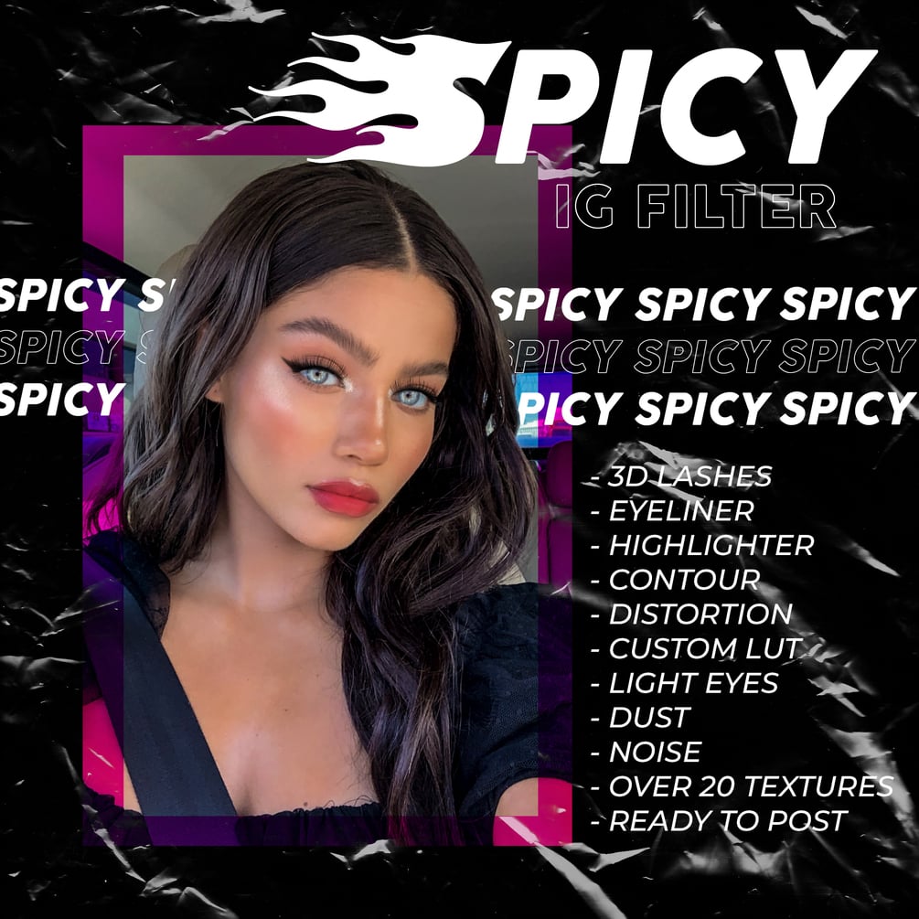SPICY IG Filter Spark AR Template, Glow Skin by @pedro.dhf