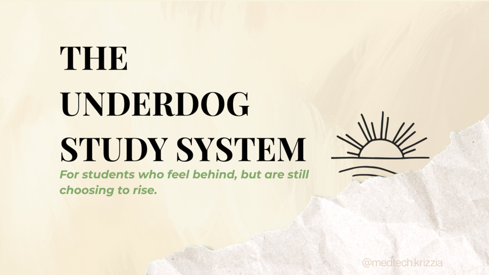 The Underdog Study System – A Gentle Digital Planner for Burnt-Out Students