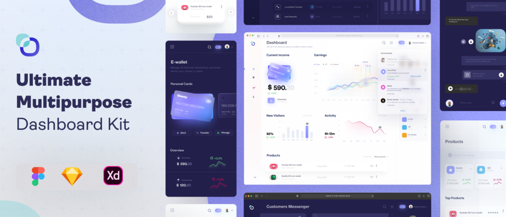 Ultimate Multipurpose Dashboard kit