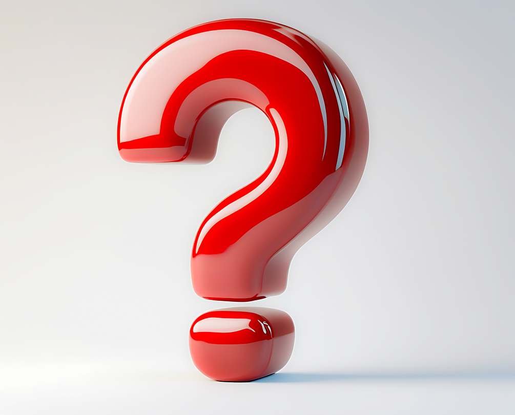 Large 3D Red Question Mark icon, Symbol Representing Curiosity, Inquiry ...