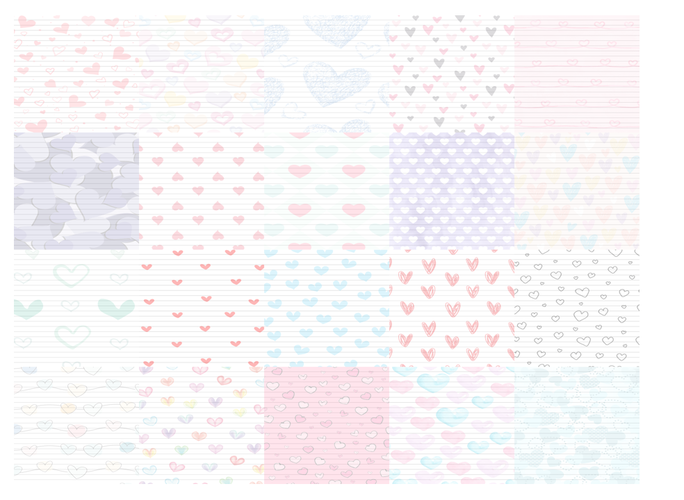 Hearts Template Pack | 20 Digital Printables