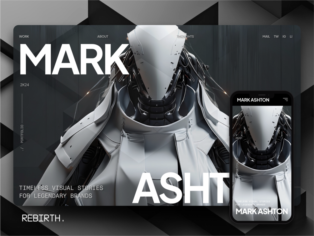 Rebirth - Framer Portfolio Template