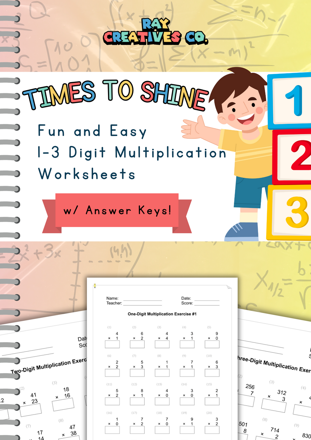Ray Creatives Co. "Add It Up! Fun and Easy 1-3 Digit Addition ...