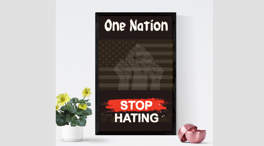 One Nation - Transform Your Space with a Stunning Digital Poster