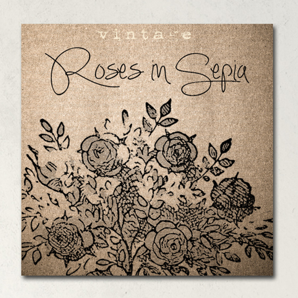 Roses in Sepia Etsy Shop BIG COVER Set