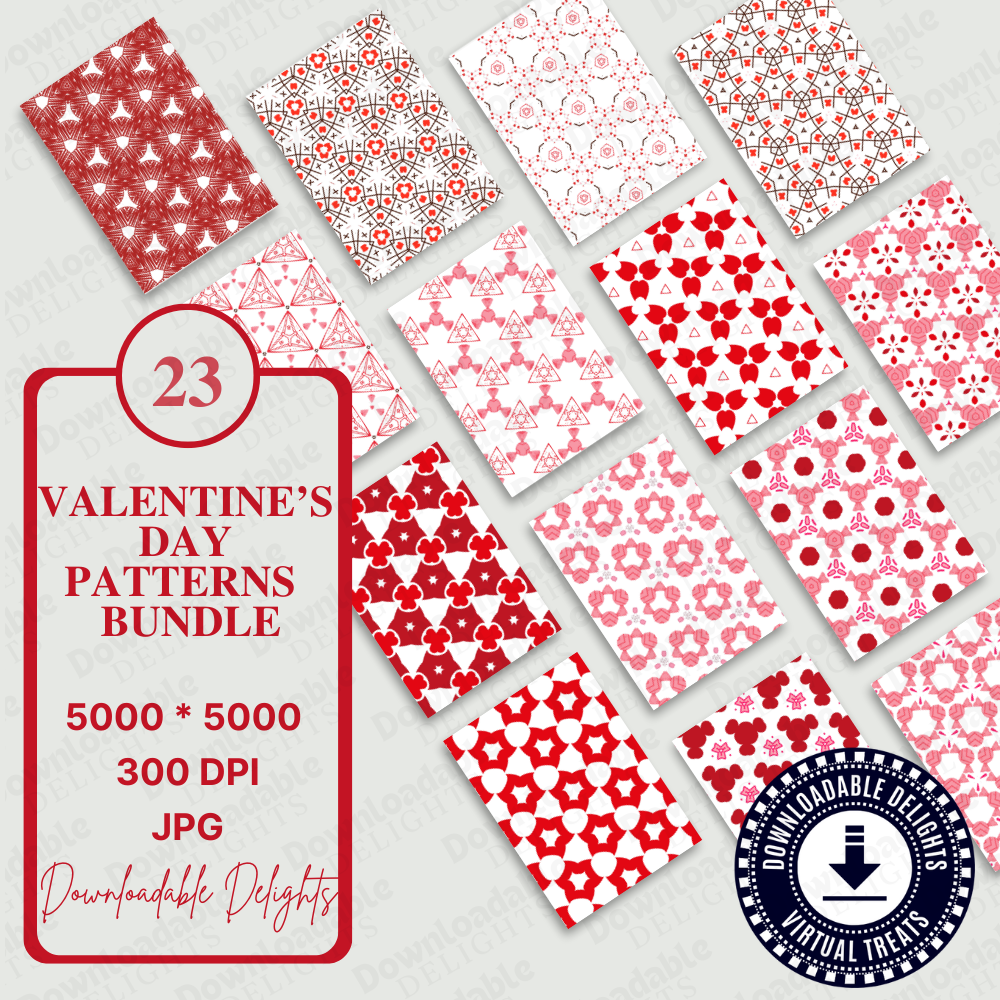 Valentine's Day Patterns Bundle
