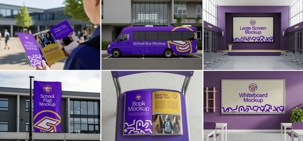 15 Premium High School Mockup Collection