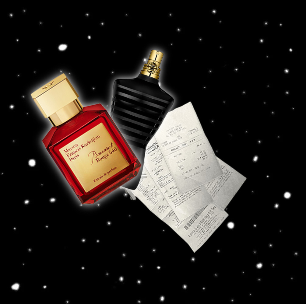 Cologne vendor with receipt