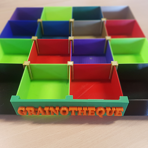 Modular Seed Library for Shared Garden Print 3D