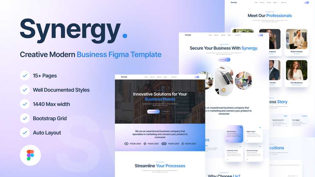 Synergy Business Figma Template