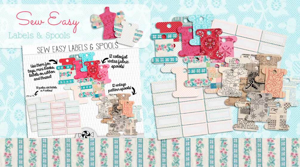 Sew Easy | Vintage Sewing Spools & Labels