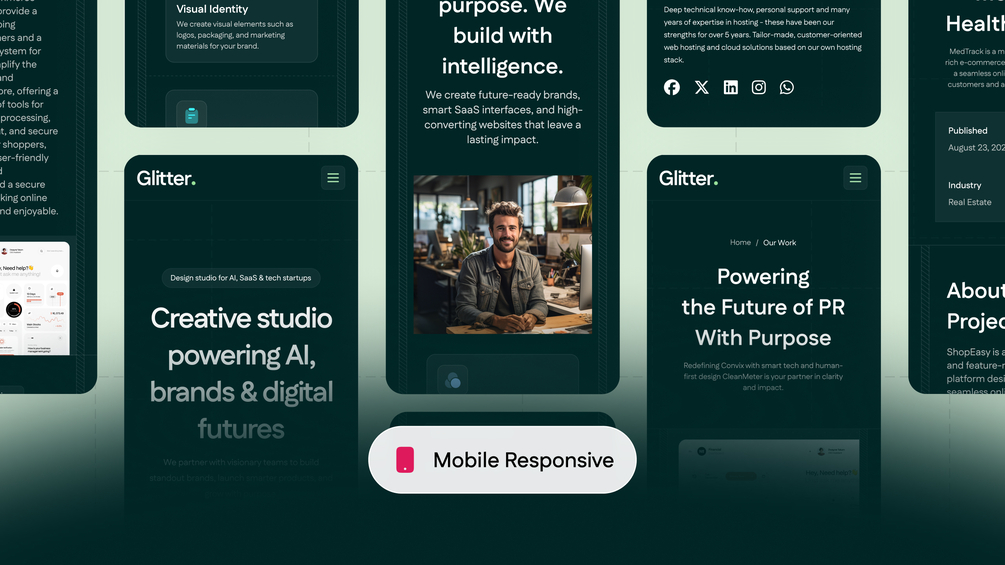 Glitter – Digital Agency Website UI Template