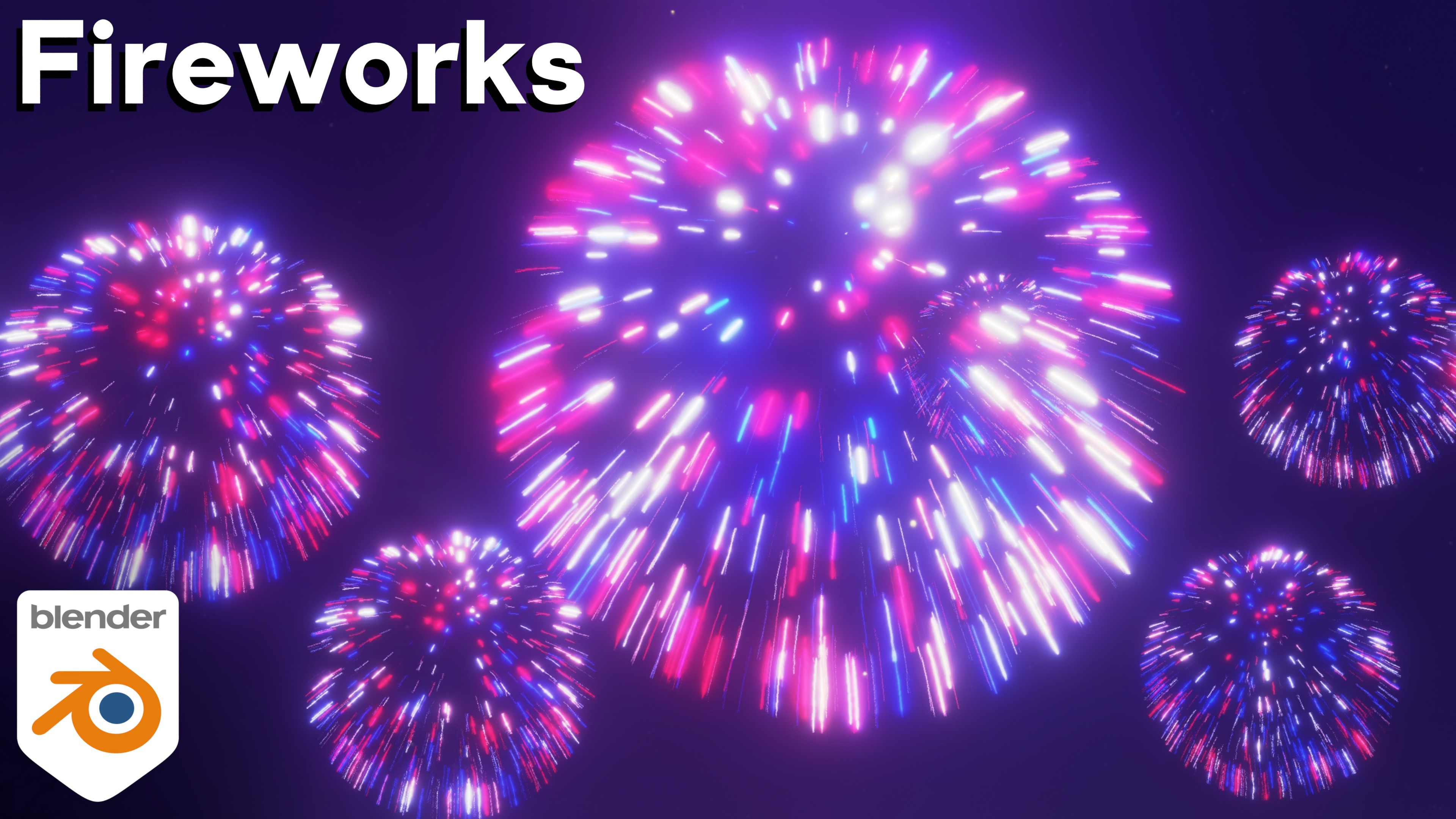 Creating Fireworks for New Years 🎆 (Blender Tutorial) - Ryan King Art