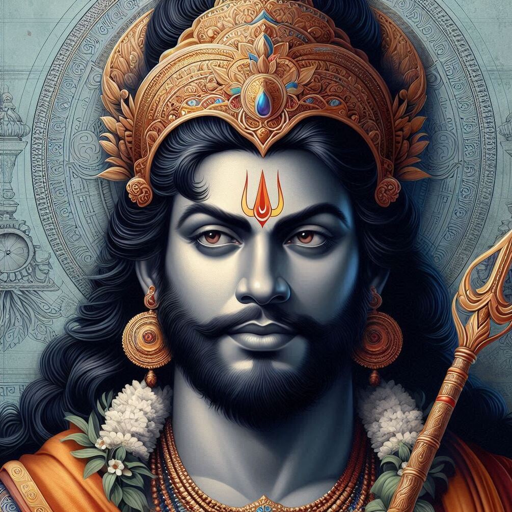 🌟 Divine Portraits: Capture the Essence of Lord Rama 🏹🕊️