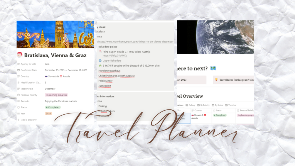 Ultimate Notion Travel Planner | Easy to use