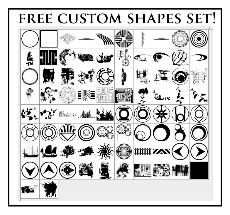 Free Custom Shapes!