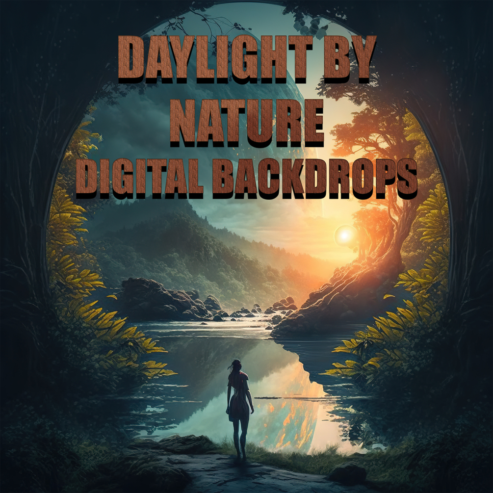 Daylight by nature. Digital backdrops