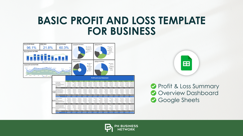 Basic Profit and Loss Template for Business