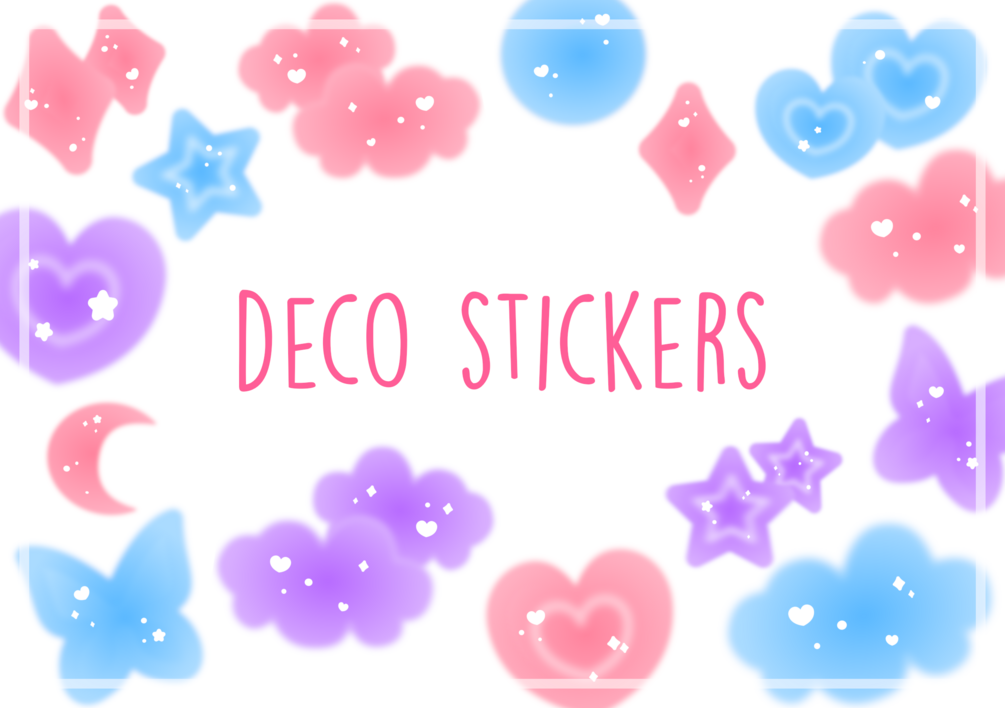 Cute Deco Sticker Illustrations